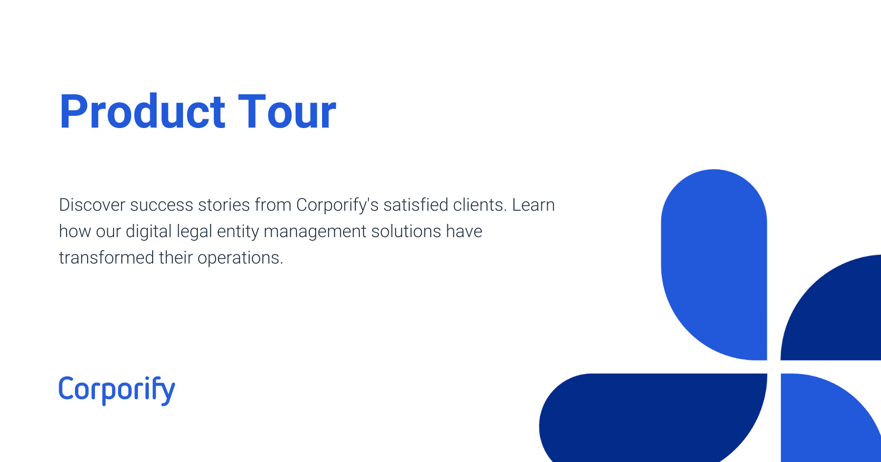 Product tour | Entity Mangement Center | Explore Corporify